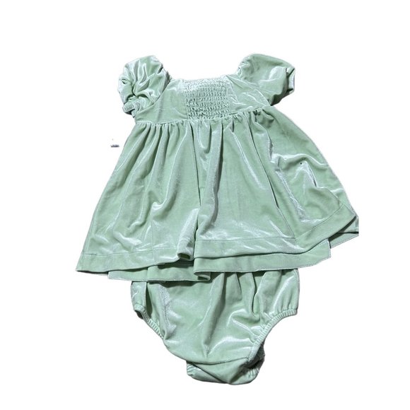 Habitual Kid | Shirts & Tops | Habitual Kid Velour Babydoll Dress Green ...